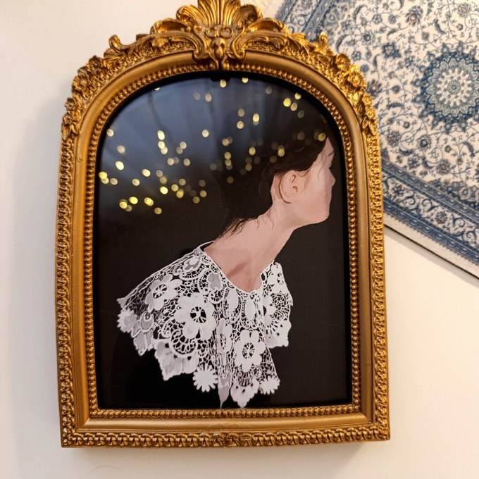 Vintage Framed Ilustracije - Balkan Women