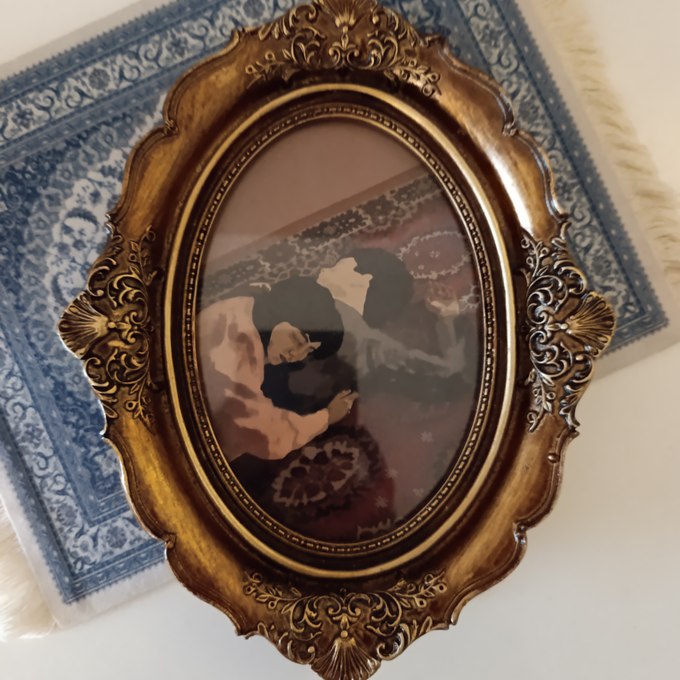 Lovers on the Killim - Vintage Framed