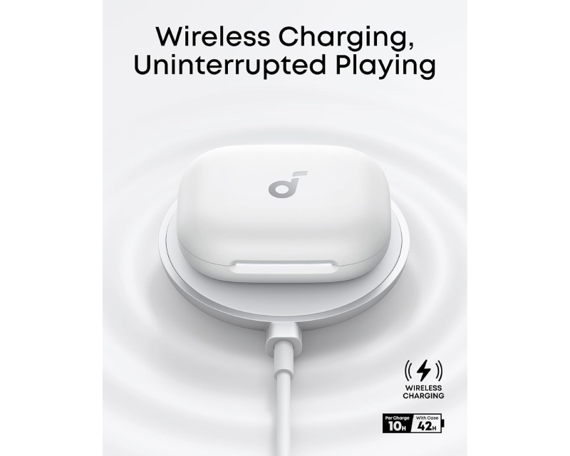 Anker Soundcore AeroFit 2 open ear bežične slušalice, bele