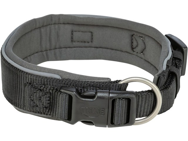 Ogrlica za pse 27-35cm Premium extra wide black TRIXIE 1995501