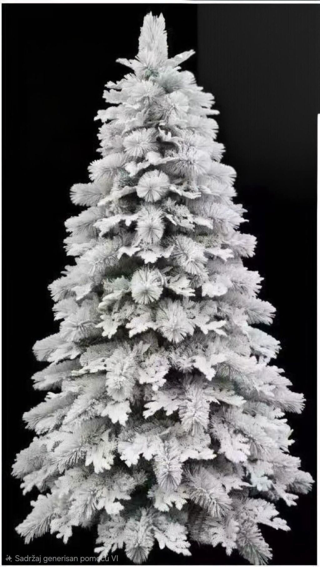 Snezna jelka - gusta sa sisarkama Dimenzije i cene: 60cm- 3900din