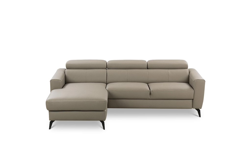 Bono ugaona garnitura sa ležajem i prostorom za odlaganje 235x179x73/97 cm taupe leva
