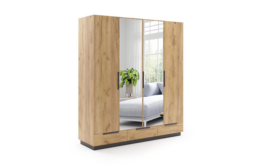 Halden otklopni ormar 200x60x215 cm natur