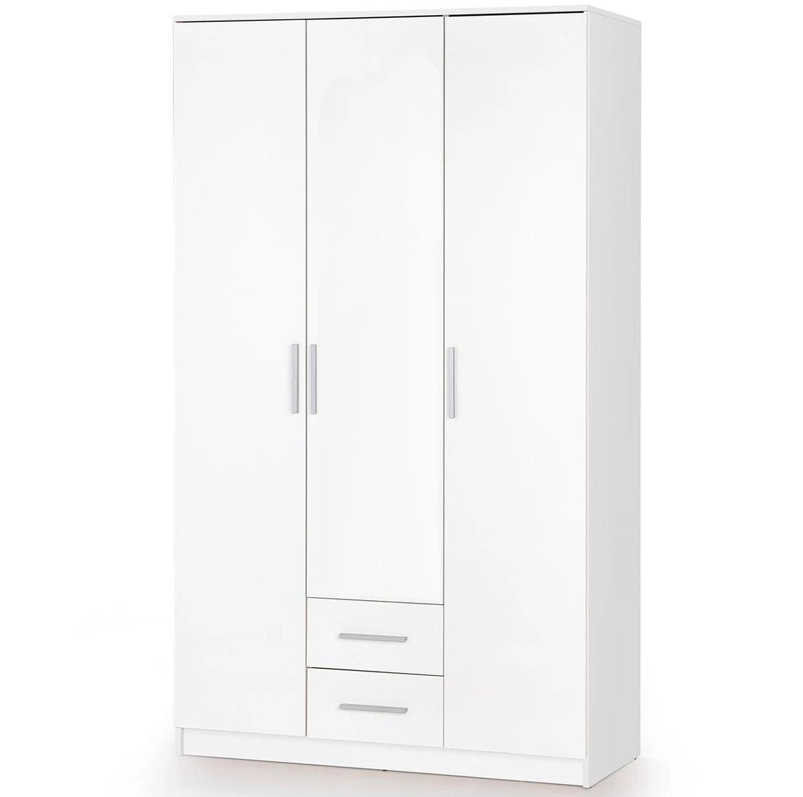 Lima S-3 ormar 2 fioke + 3 vrata 120x52x205 cm beli