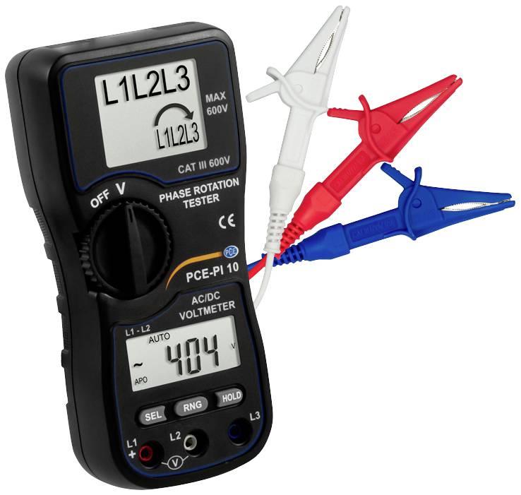 PCE Instruments PCE-PI 10 tester redosleda faza