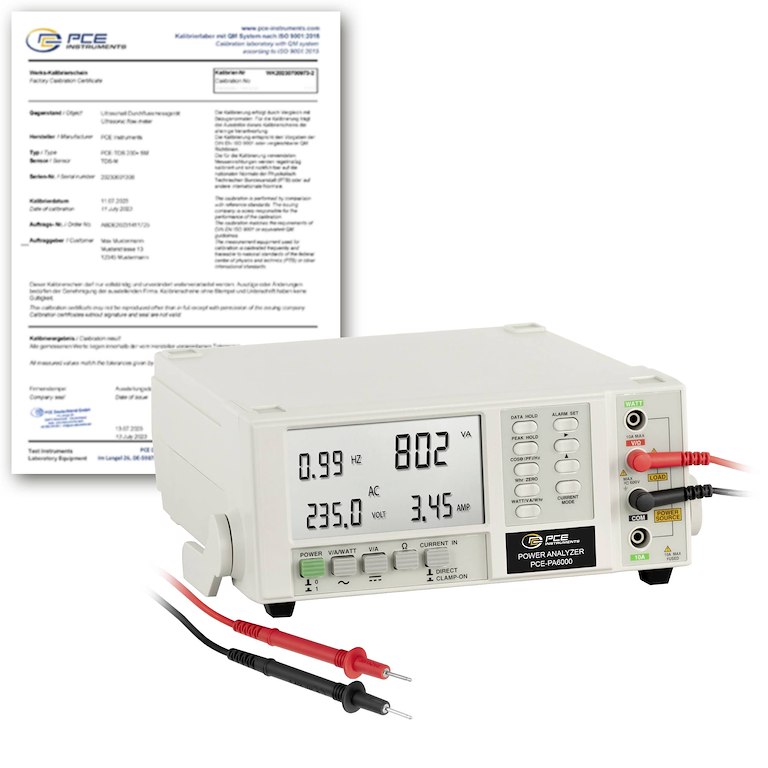 PCE Instruments PCE-PA6000-ICA analizator električne mreže