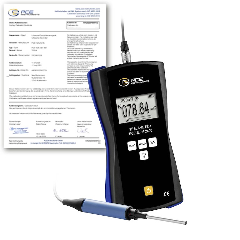 PCE Instruments PCE-MFM 2400+-ICA precizni analizator magnetnog polja