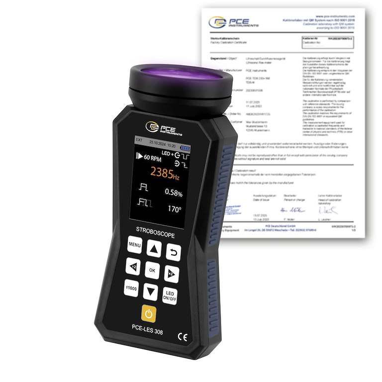 PCE Instruments PCE-LES 308UV-385-ICA LED stroboskop