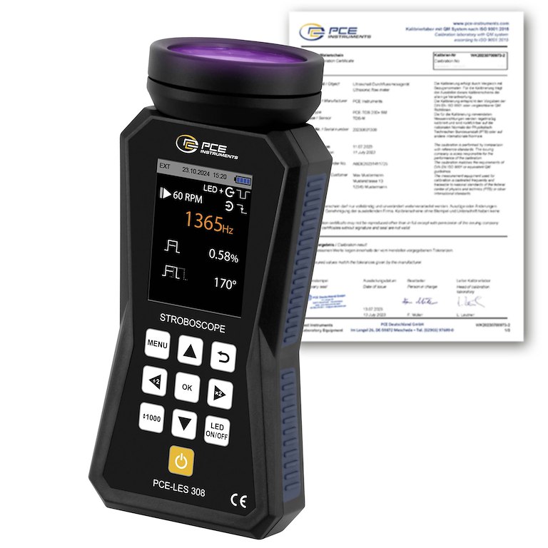 PCE Instruments PCE-LES 308UV-365-ICA LED stroboskop