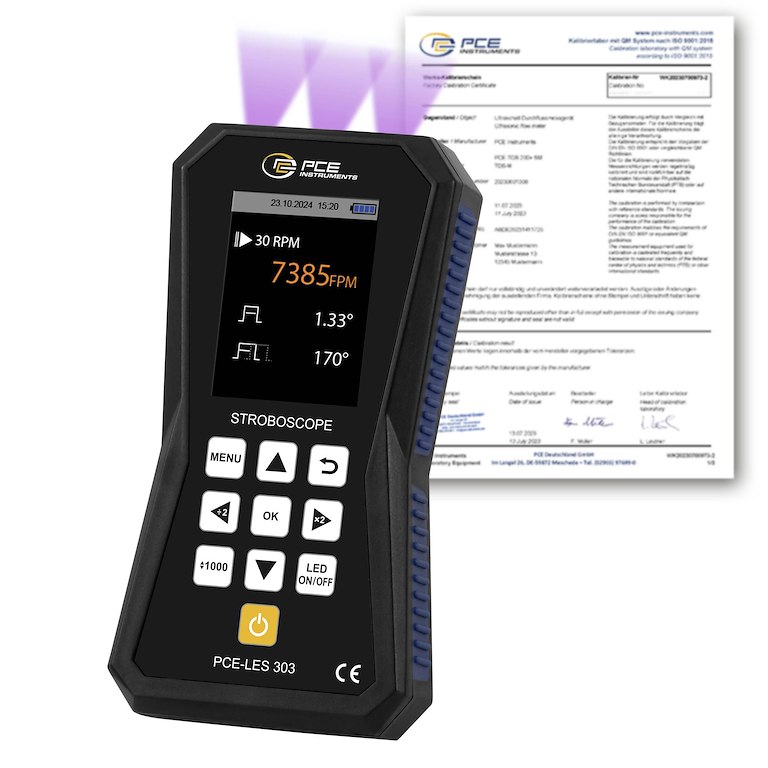 PCE Instruments PCE-LES 303UV-385-ICA LED stroboskop