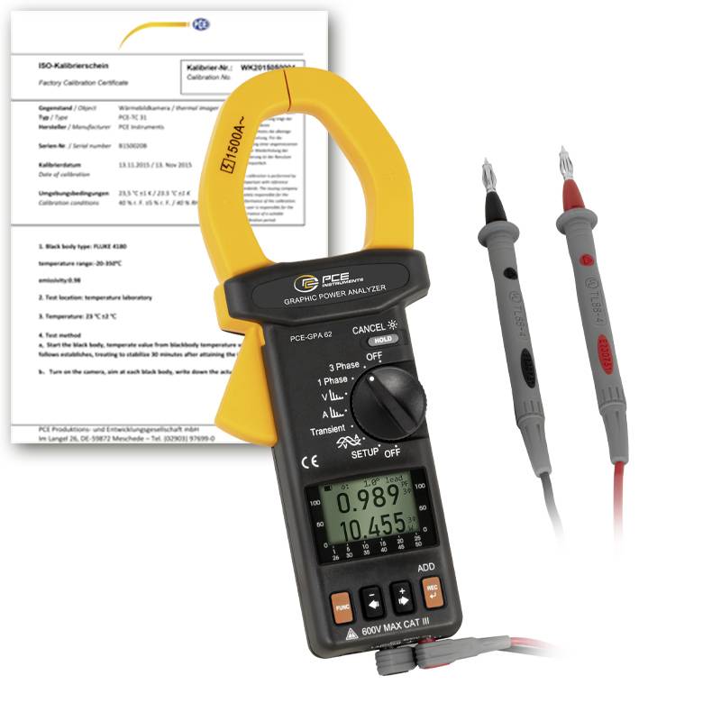 PCE Instruments PCE-GPA 62-ICA ručni multimetar
