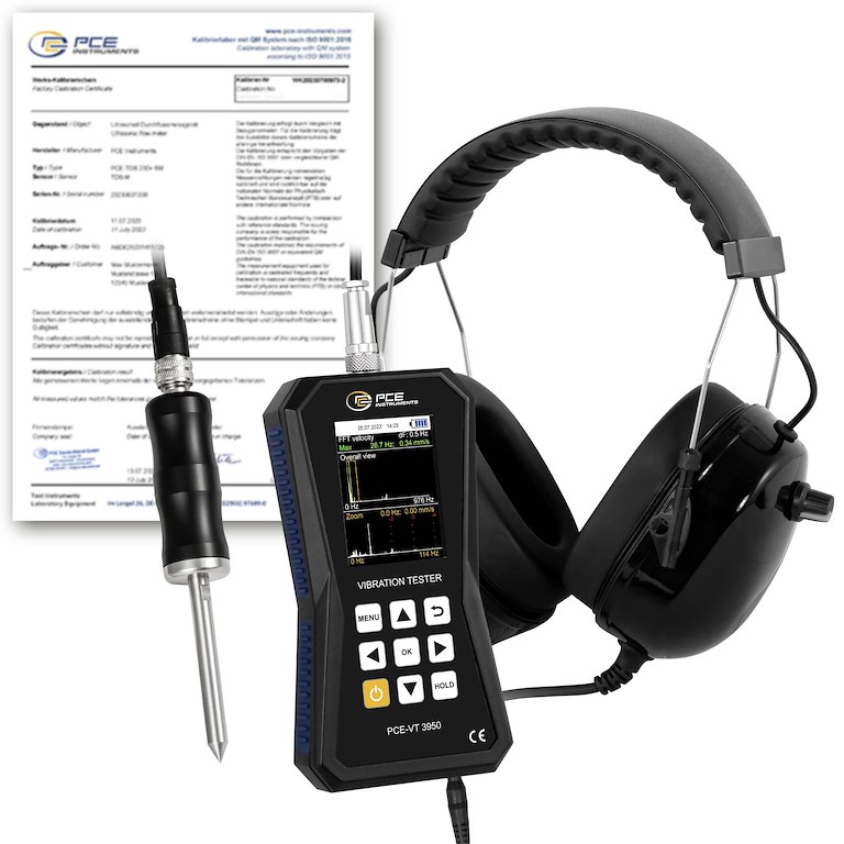 PCE Instruments PCE-VT 3950S-ICA merač vibracija visokih performansi