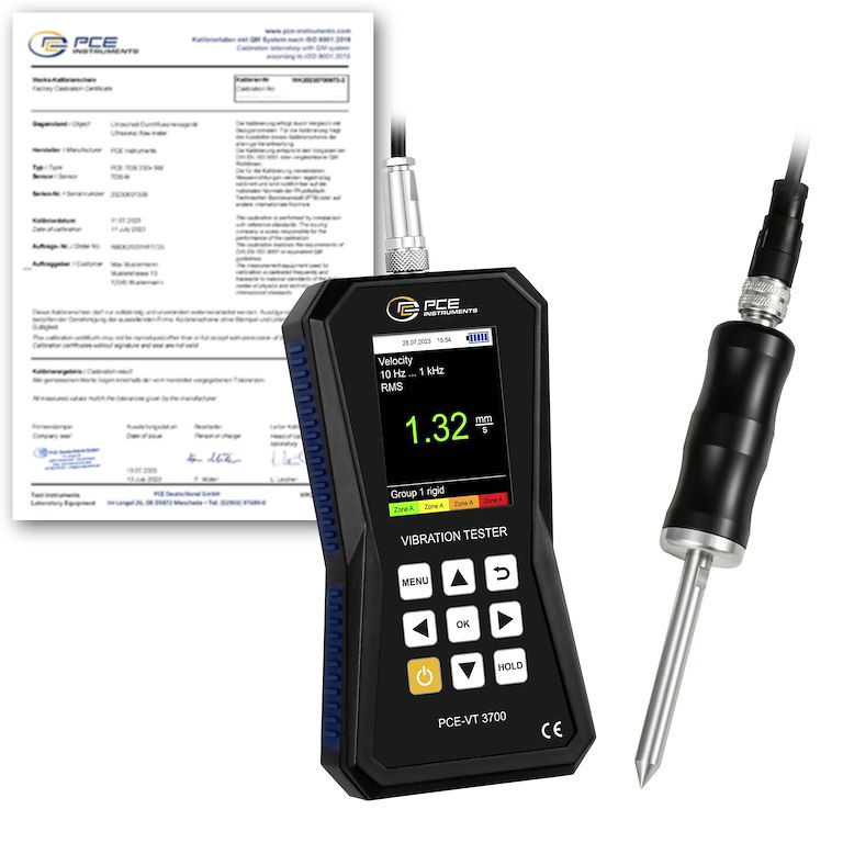 PCE Instruments PCE-VT 3700S-ICA senzor vibracija