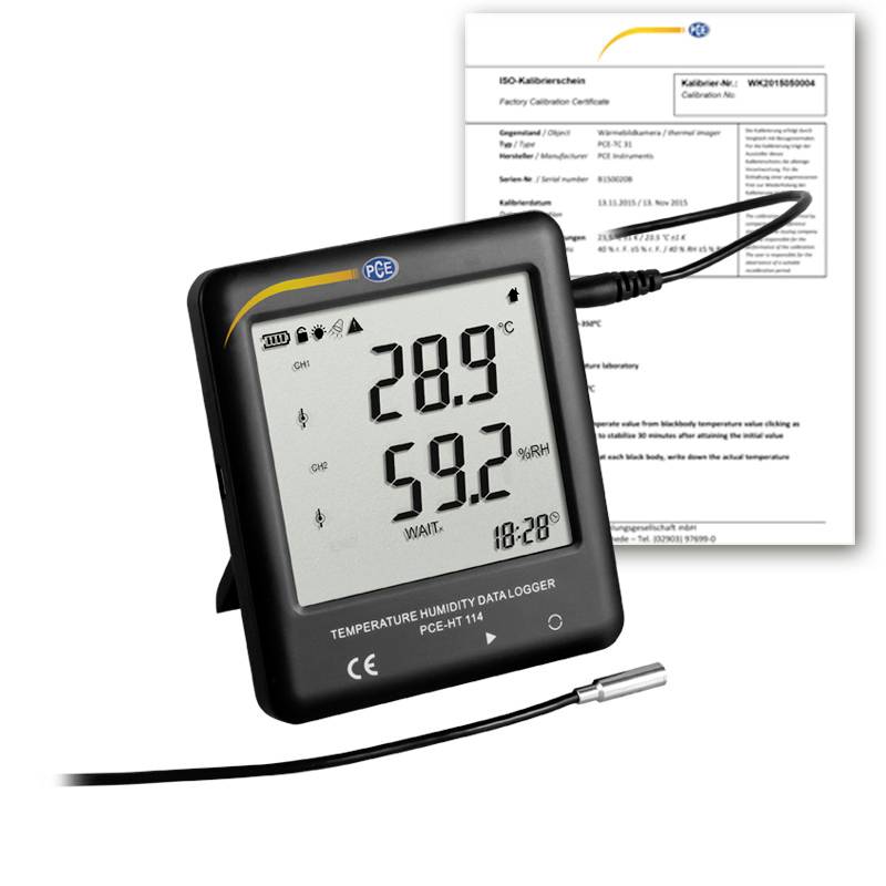 PCE Instruments PCE-HT 114-ICA višenamenski zapisivač podataka