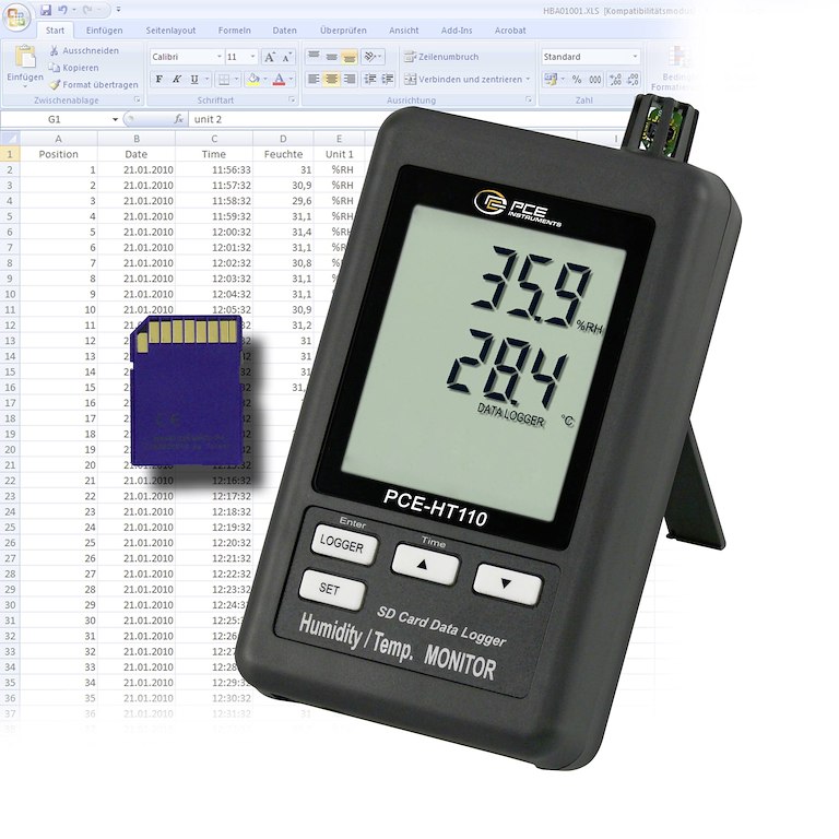 PCE Instruments PCE-HT110 višenamenski zapisivač podataka