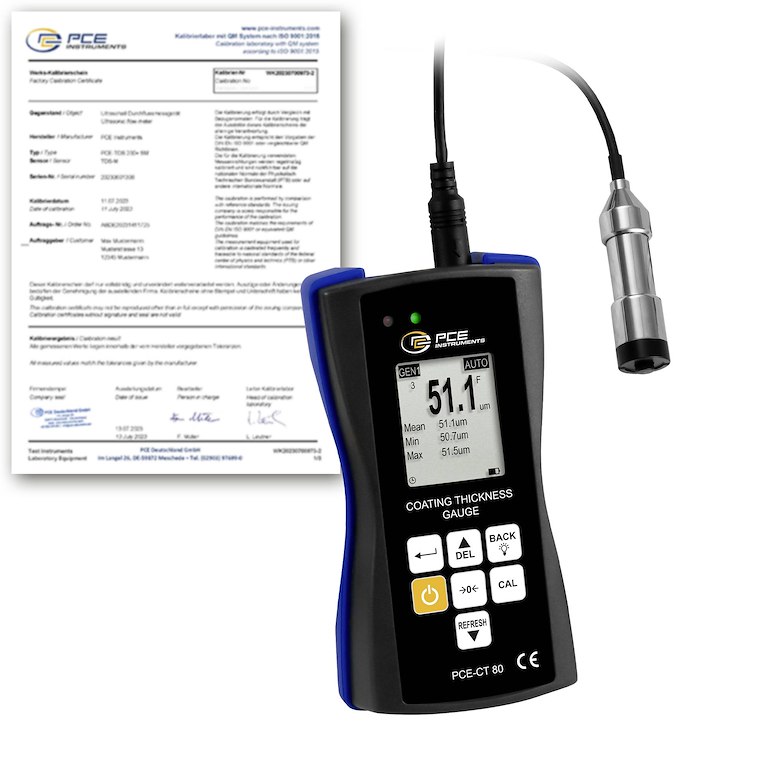 PCE Instruments PCE-CT 80-FN2D5-ICA merač debljine premaza