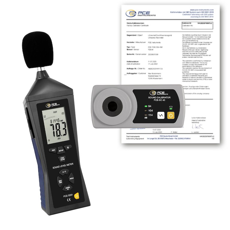 PCE Instruments PCE-322-SC43-ICA merač buke
