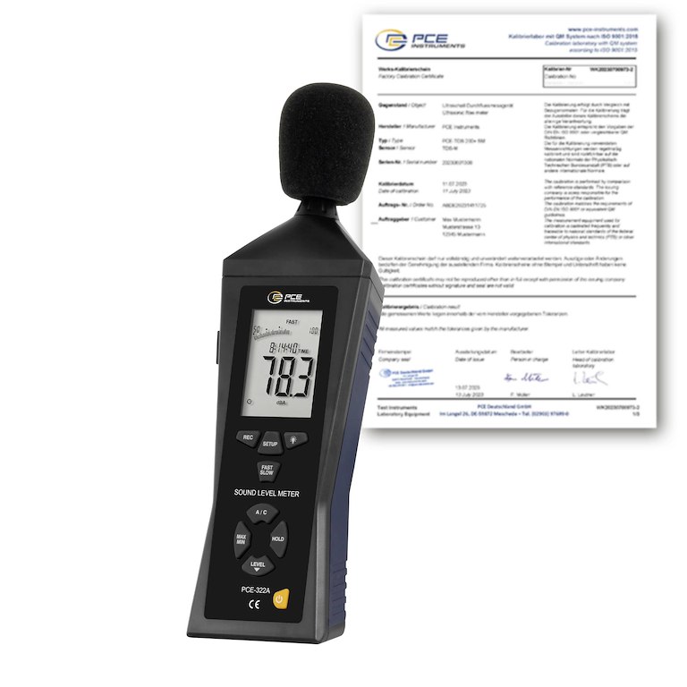 PCE Instruments PCE-322A-ICA merač buke