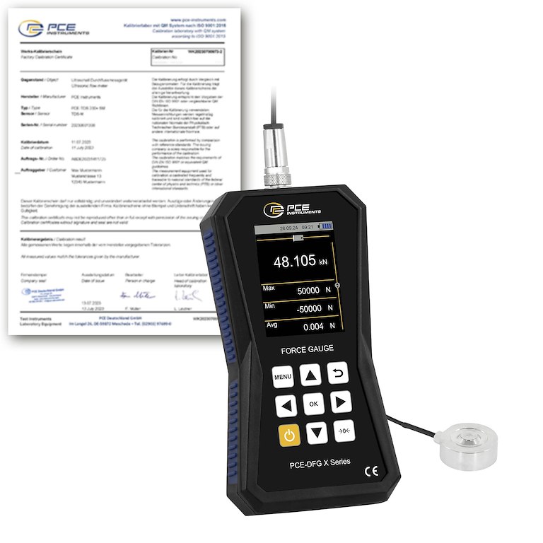 PCE Instruments PCE-DFG 50K XF-ICA merač sile