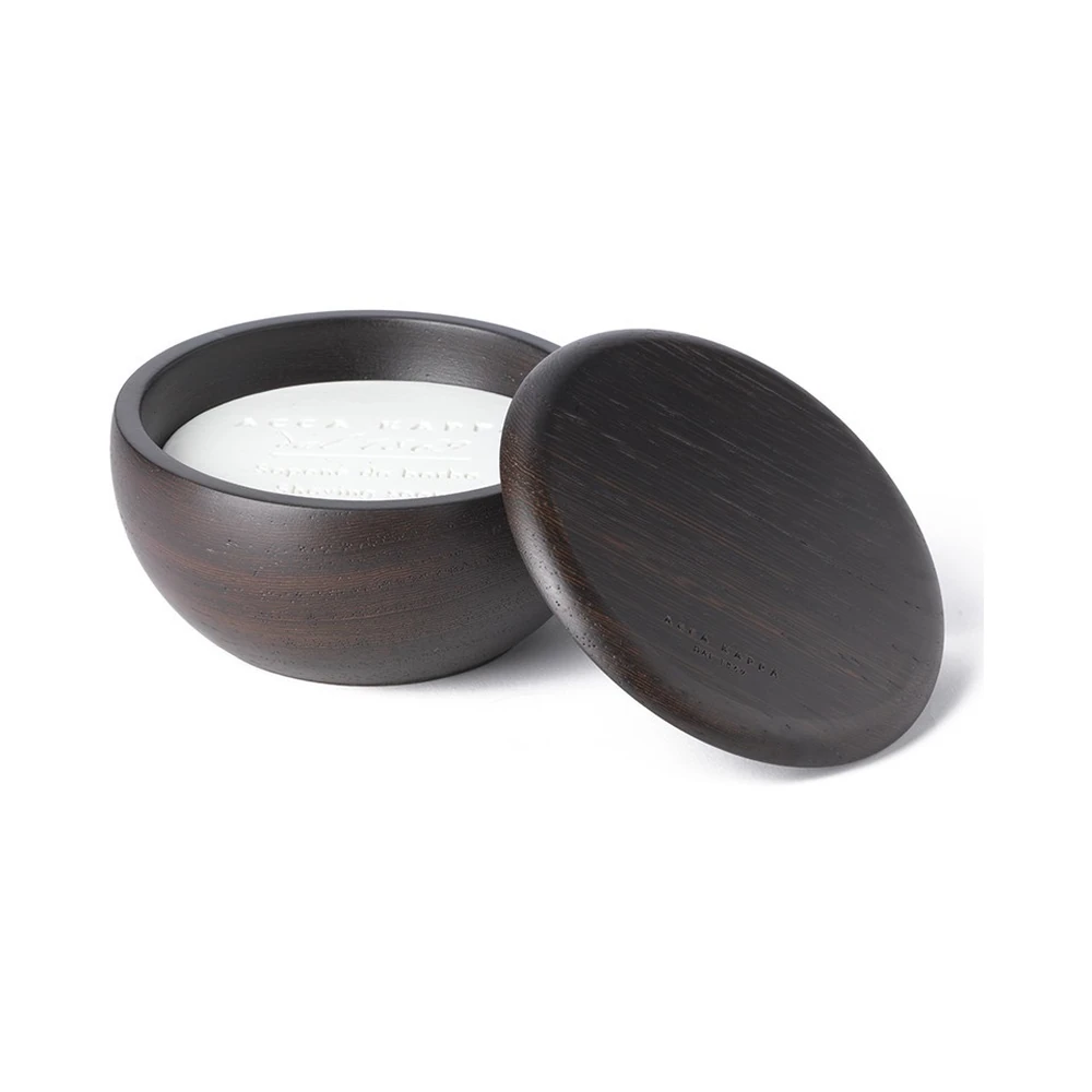 Acca Kappa Wenge Wood Shaving Bowl with Almond Shaving Soap 150g