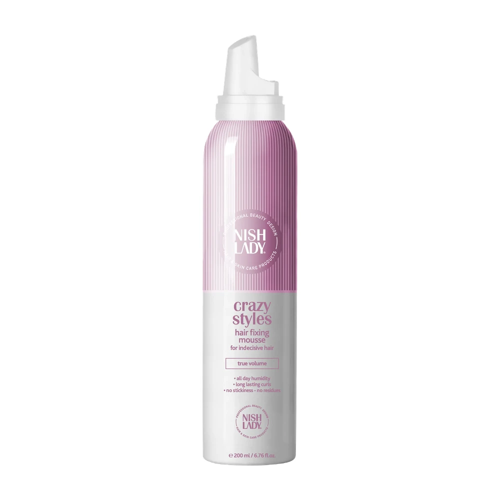 Nishlady Crazy Styles Hair Fixing Mousse 200ml