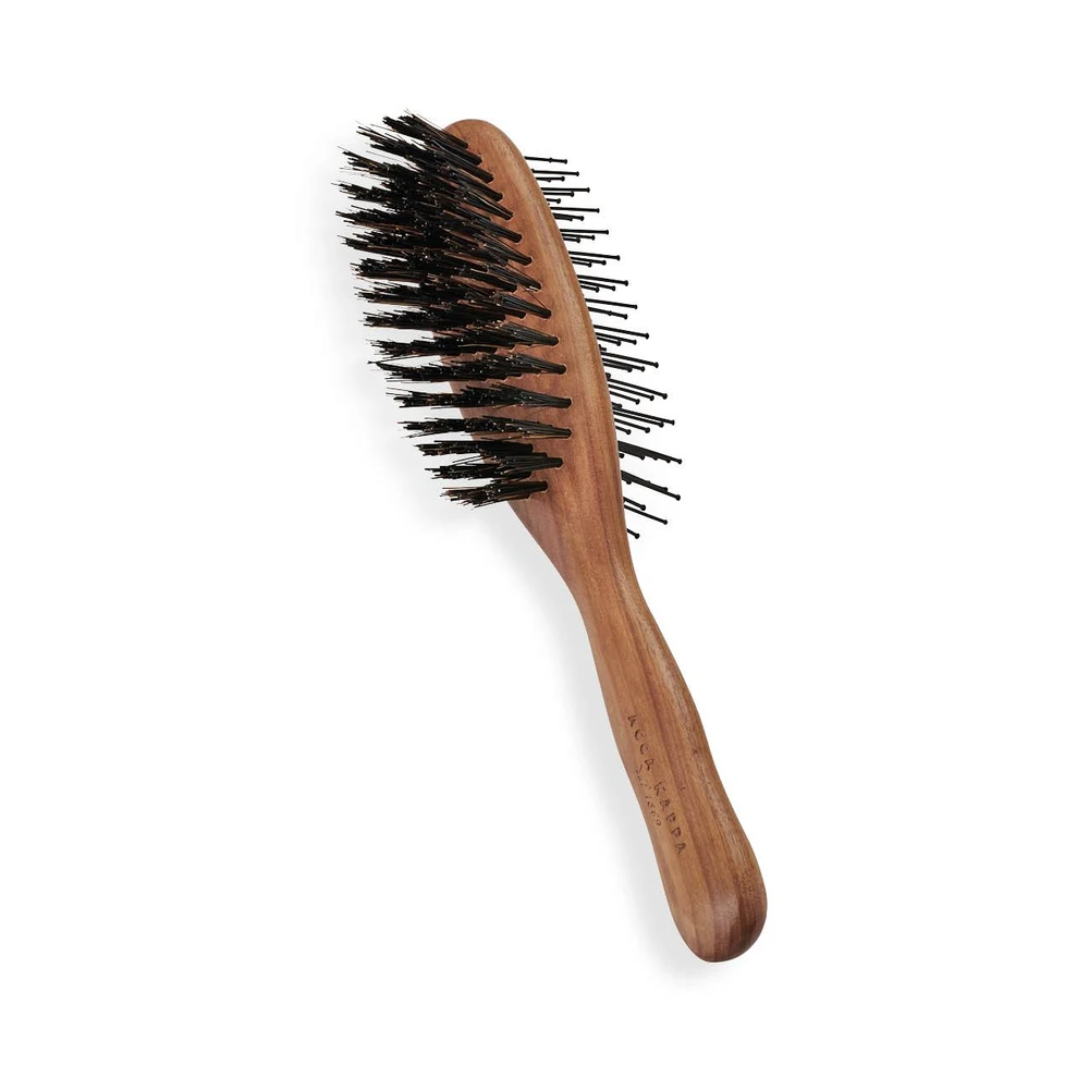 Acca Kappa Dog Brush Walnut Wood