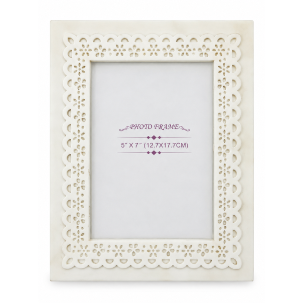 MKS Dekorativni ram za slike – krem beli 13 × 18 cm