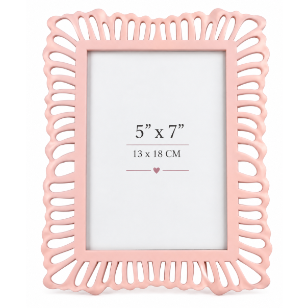 MKS Dekorativni ram za slike – roze 13 × 18 cm