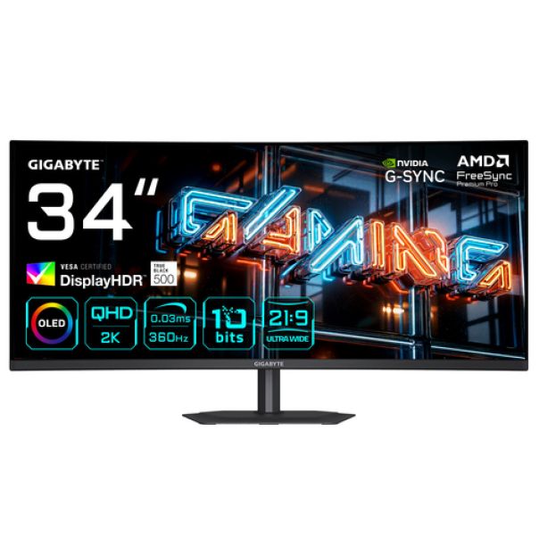 GIGABYTE 34" QD-OLED MO34WQC36 Monitor