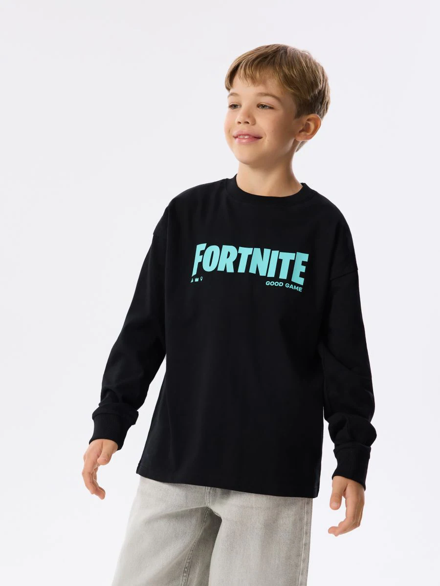 Памучна мајица дугих рукава Fortnite