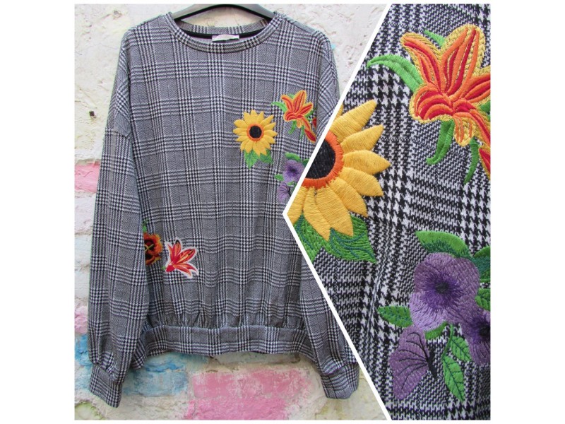 ZARA, TOP elastična tunika-bluza sa vezom,. XL