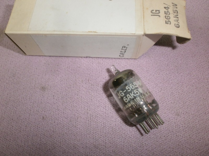 El.cev -JG 5654 (6AK5W, EF95, 6J1) G.Electric -Usa
