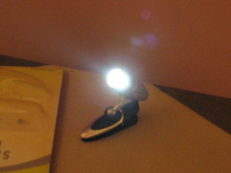 Baterijska lampa - štipaljka