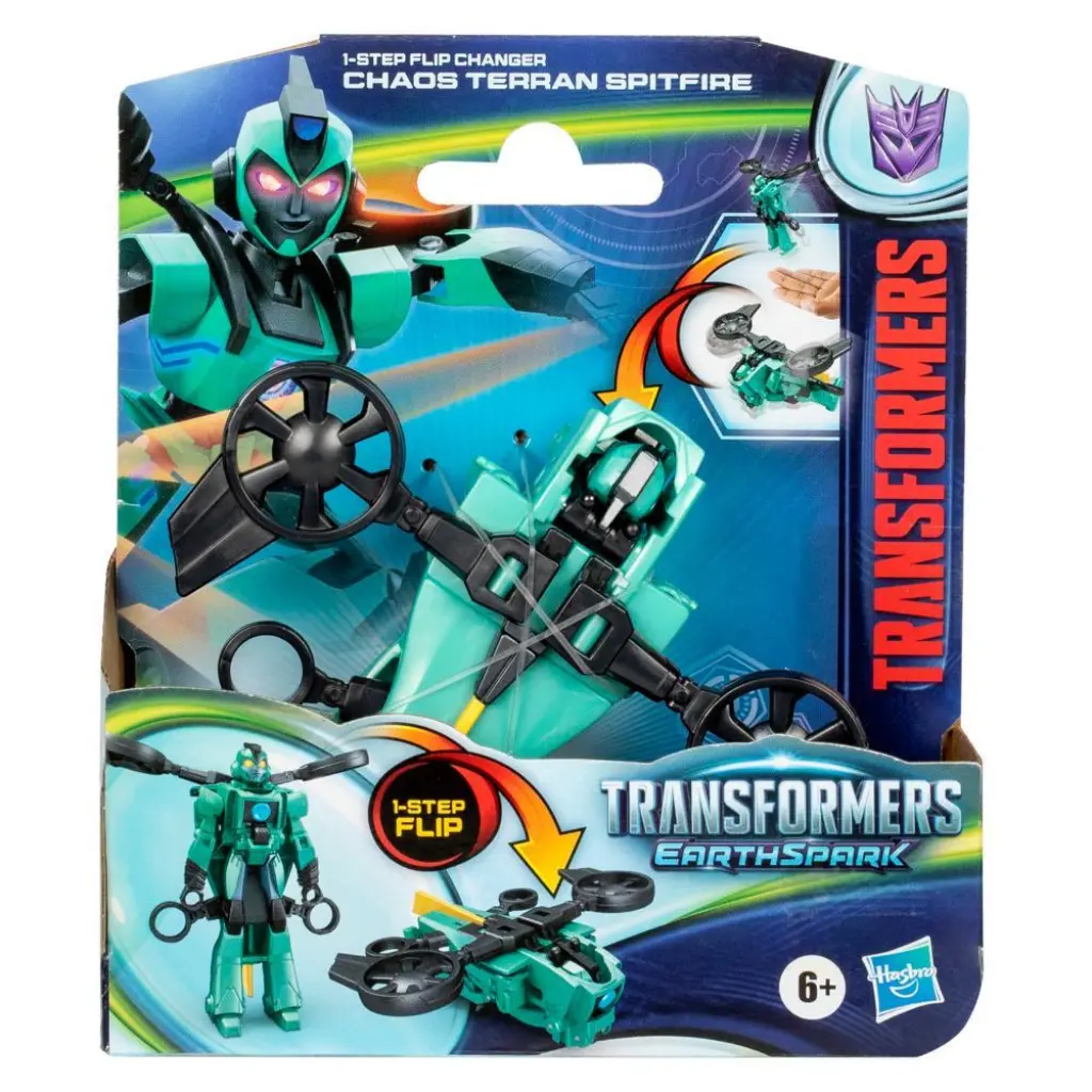 Transformersi Dečiјa igračka Earth Spark Spitfire f86635x00, zeleno-crna