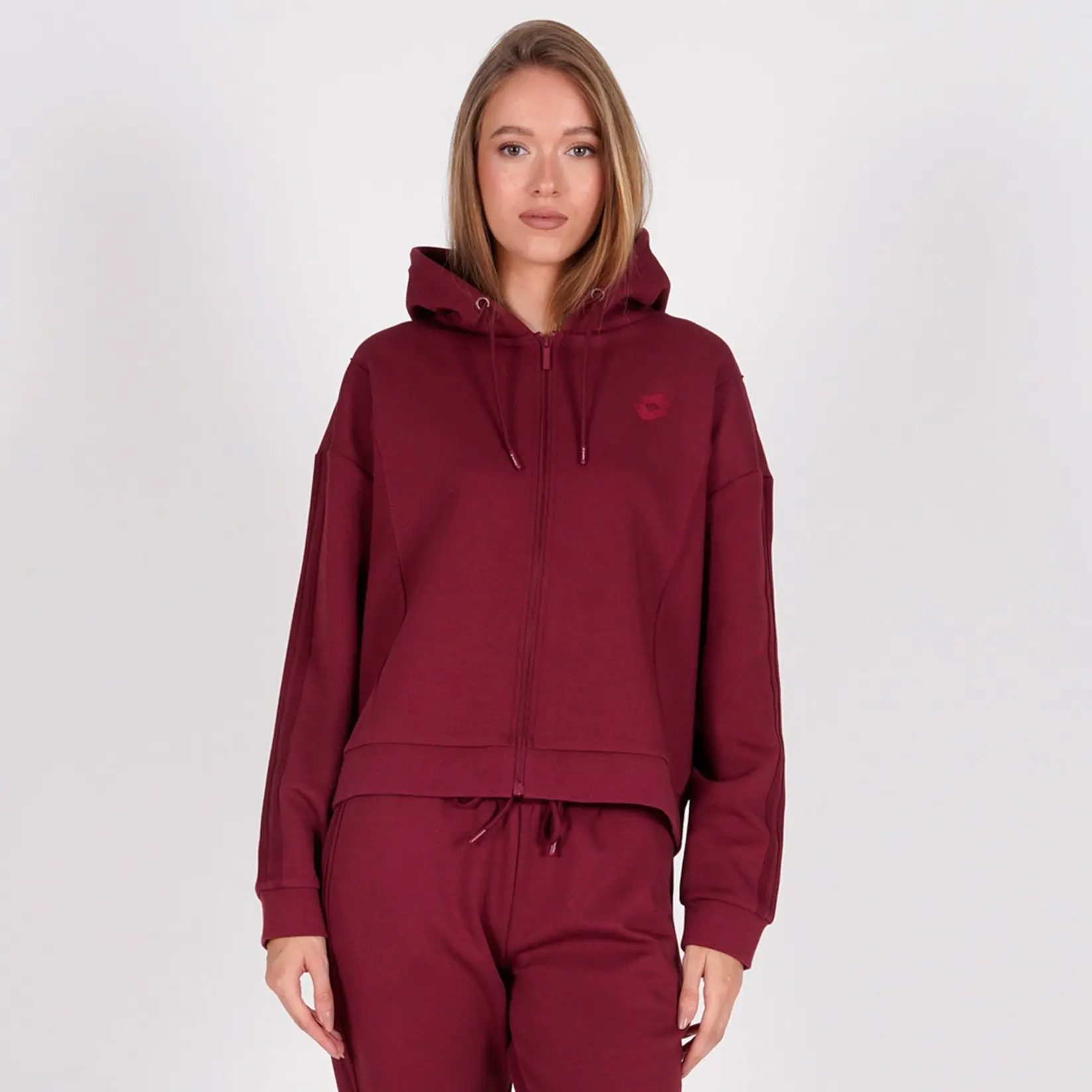 Lotto Ženski duks Orlo Full Zip, Bordo