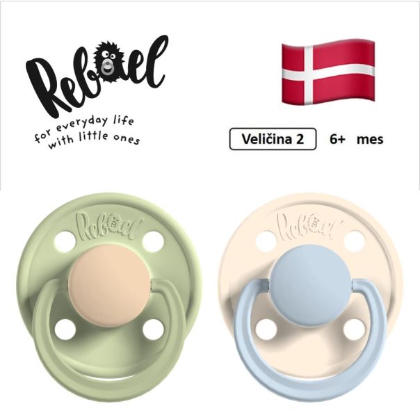 REBAEL cucle za bebe, 6+ mes, 2 kom, Maslina i Champagne, RBL29902266