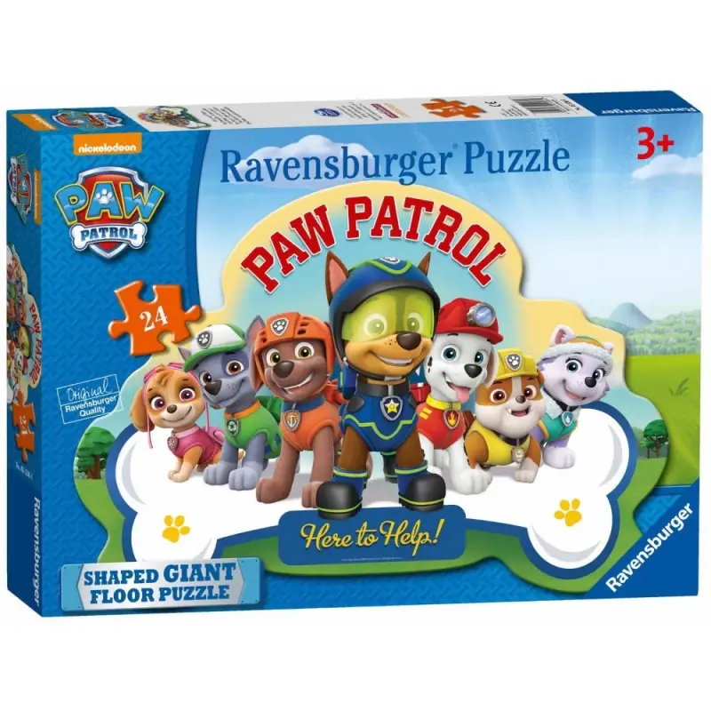 VRABAC Podne puzzle Paw patrol RA05536, 24 delova