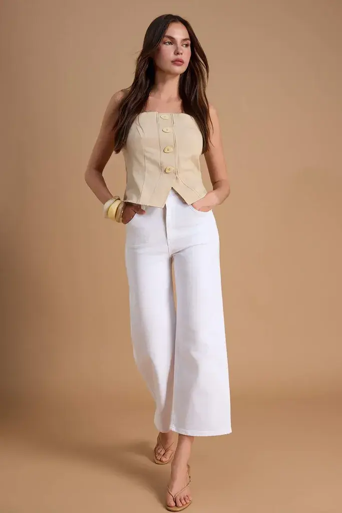 Trendyol Milla ženske pantalone Twoss26Je00239, bela