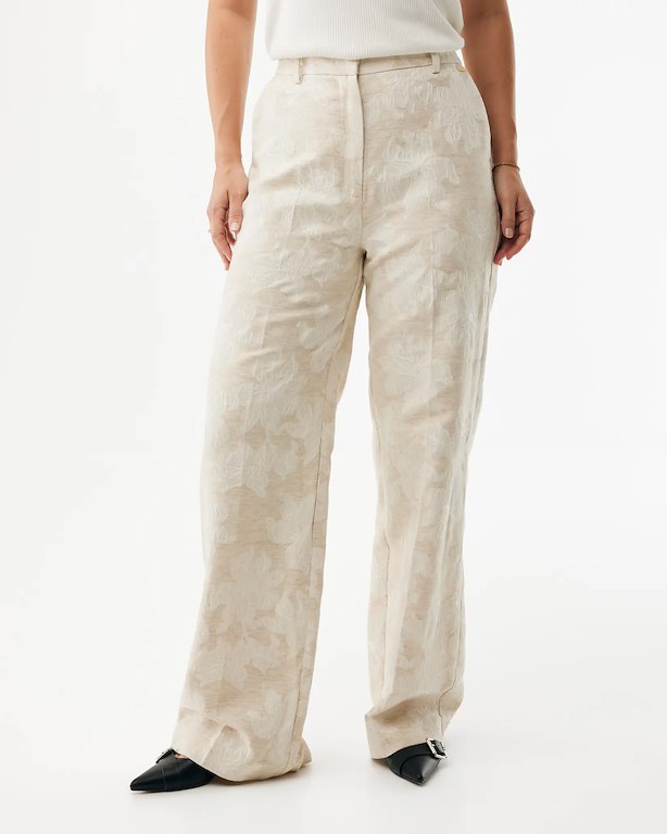 Mexx Ženske pantalone MF007001161W, Ravan kroj, Krem