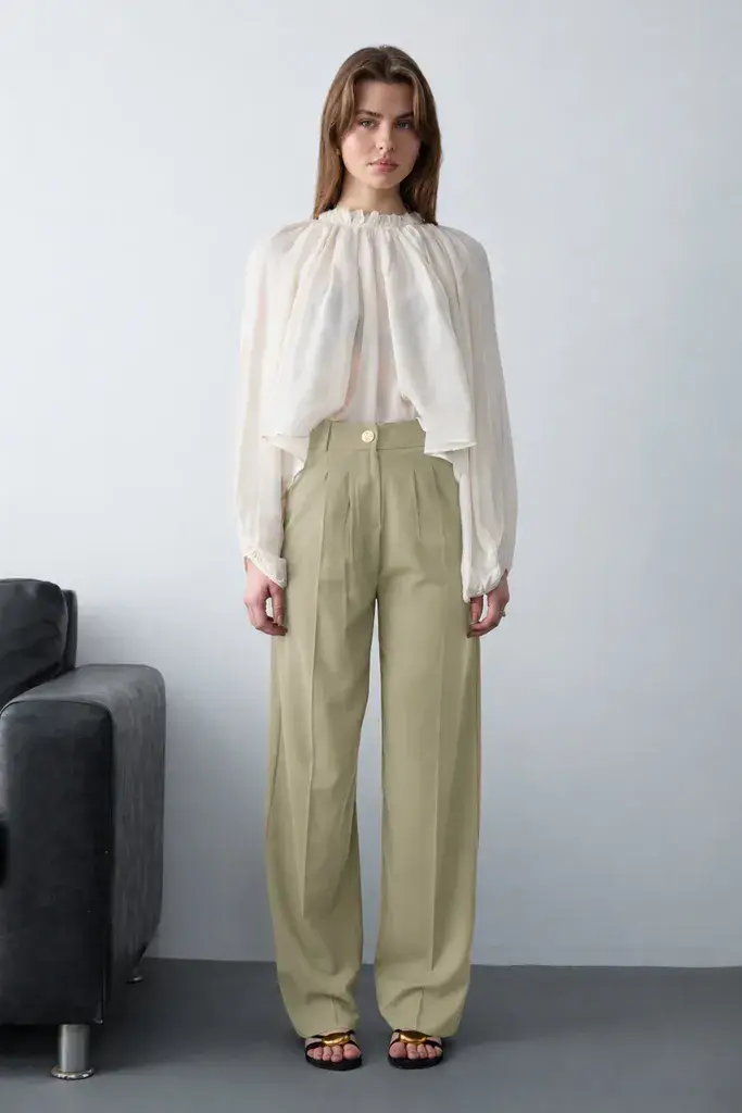 Trendyol Milla Ženske pantalone Twoaw26Pl00161, Maslinaste