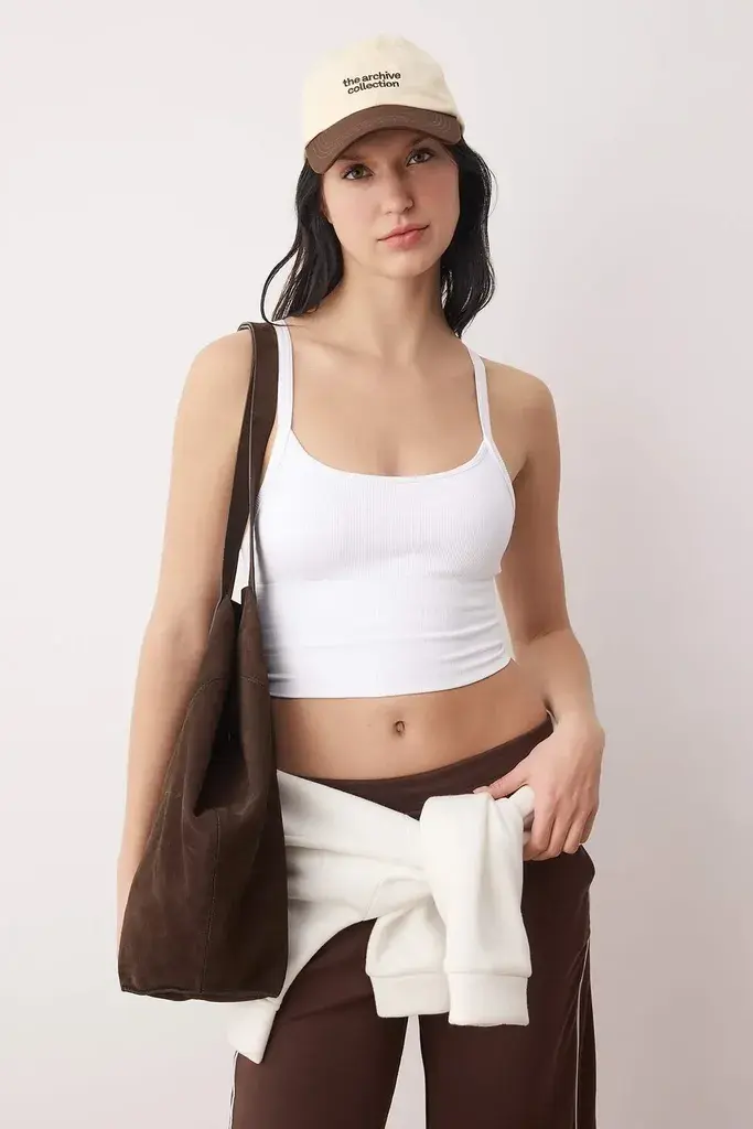 Trendyol Milla Ženski top Thmaw26Ss00017, Beli