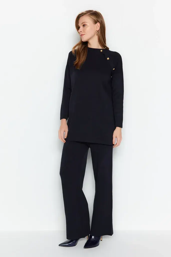 Trendyol Modest Ženski komplet Tctaw24Us00042, Tamnoplavi