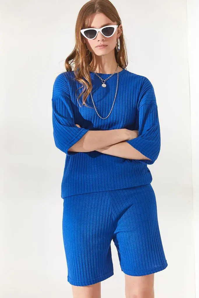 Olalook ženski set TKM-19000200, Saks Blue-Dark blue