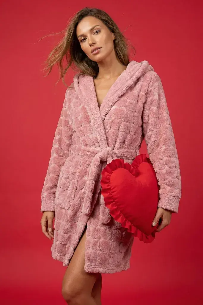 Trendyol Milla Ženski ogrtač Thmaw24Sb00002, Roze