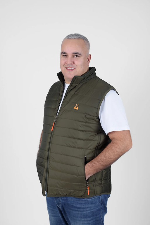 Panda4U Muški prsluk, Maslinasti