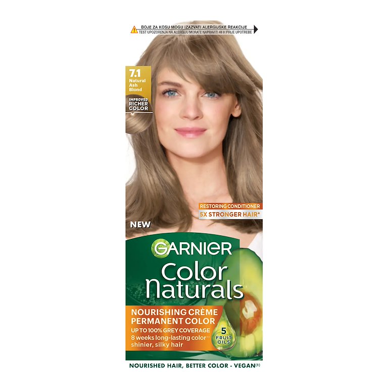 Garnier Color Naturals farba za kosu 7.10 pepeljasto plava