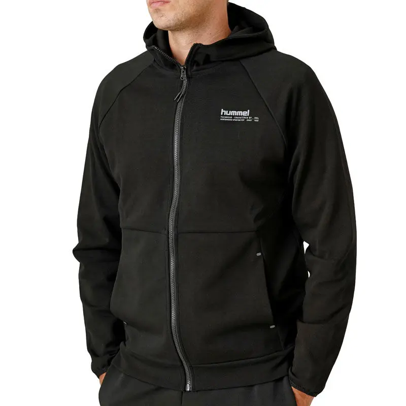 HUMMEL Muški duks Hmltech fleece regular zip, Crni