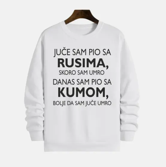 MAFIMI Muški duks Juče sam pio sa Rusima, Beli