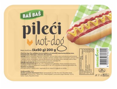 HOT DOG PILEĆI BAŠ BAŠ 200G