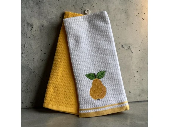 Viktorija Set kuhinjskih krpa 40x60cm Wafle Kruška